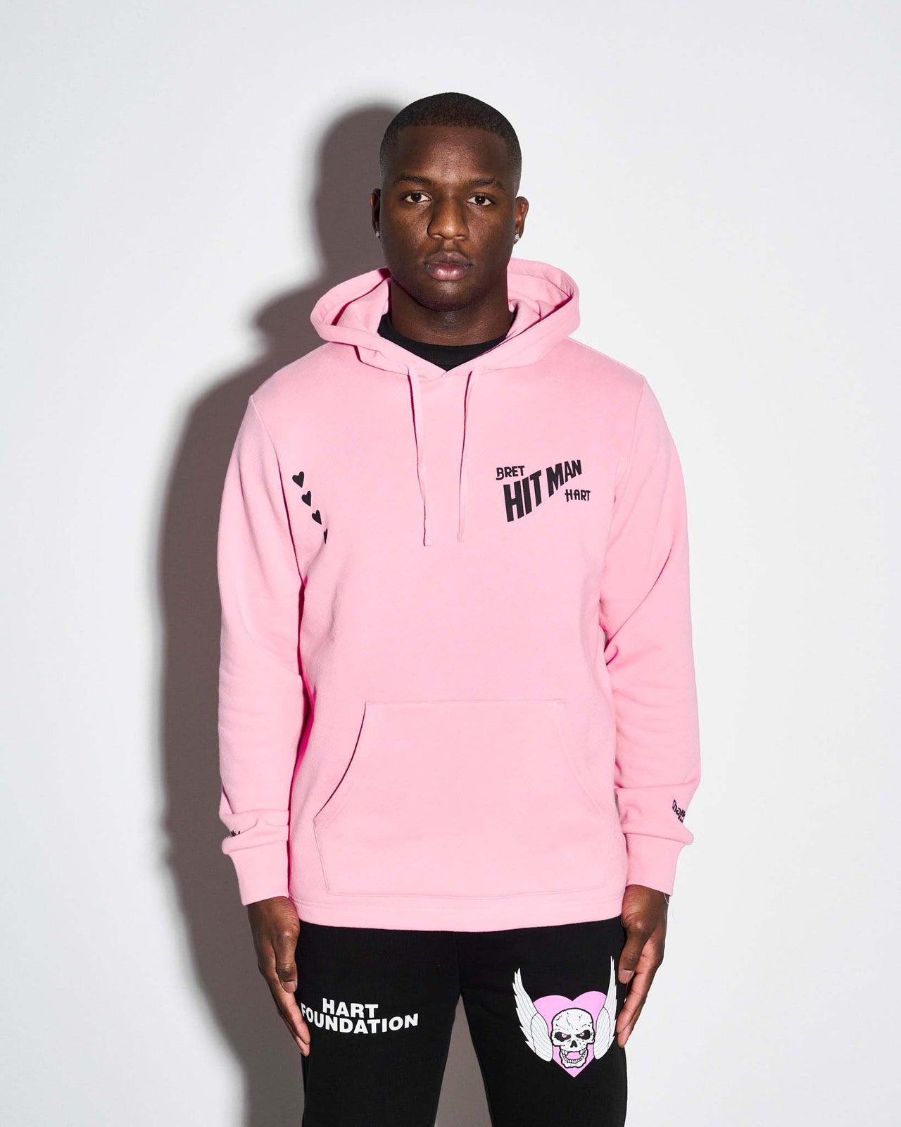 Bret Hart Pink French Terry Hoodie – Chalk Line Apparel