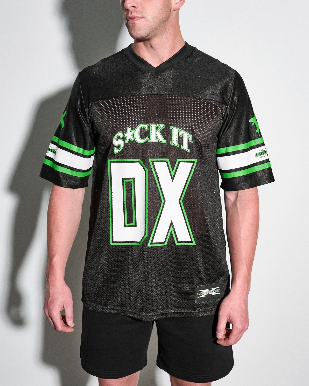 D-Generation X DX 69 Black Football Jersey – Chalk Line Apparel
