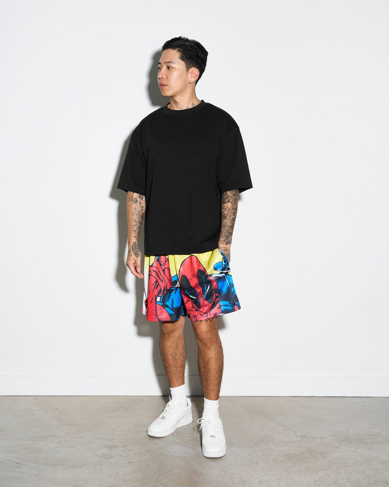 Deadpool Comic Art Retro Shorts – Chalk Line Apparel