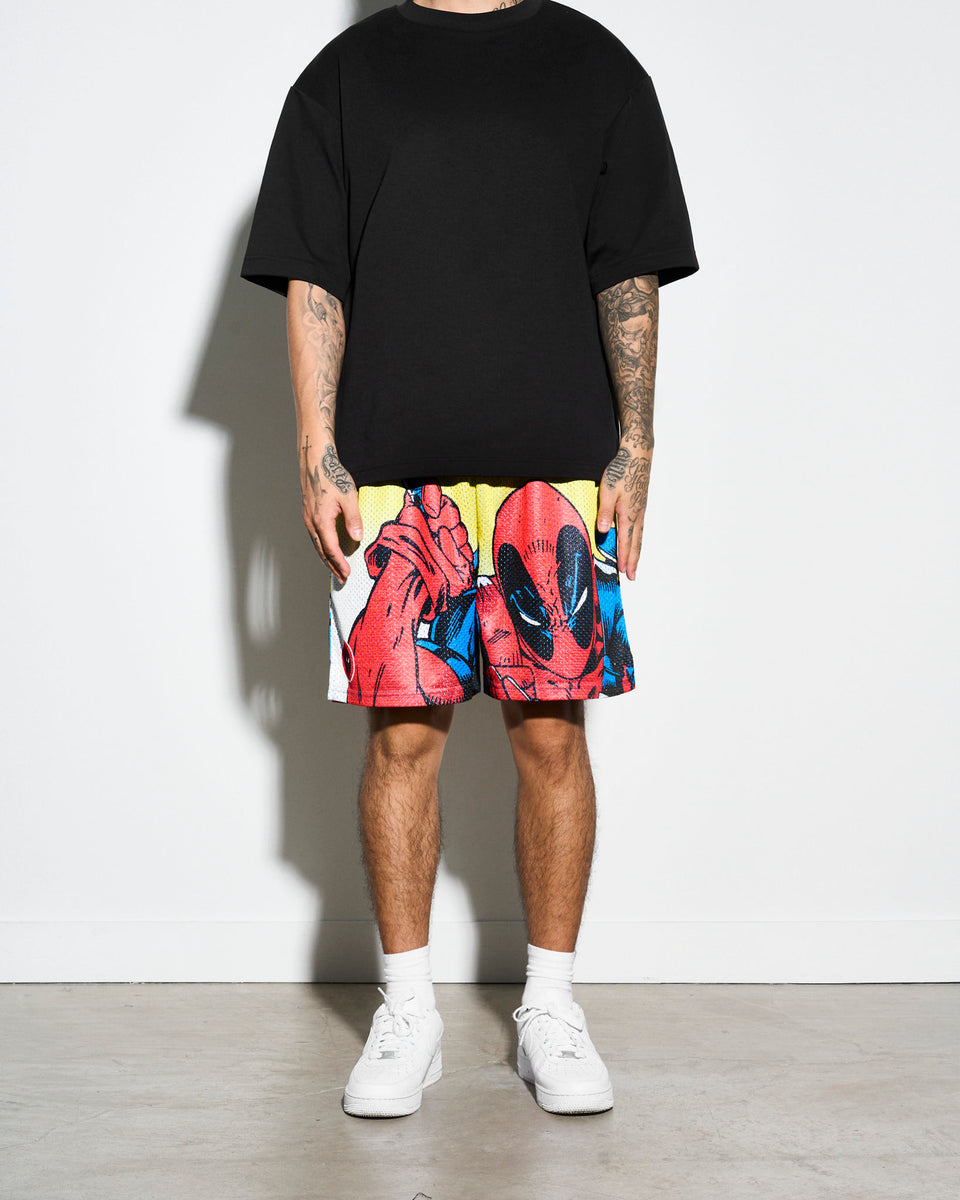 Deadpool Comic Art Retro Shorts – Chalk Line Apparel