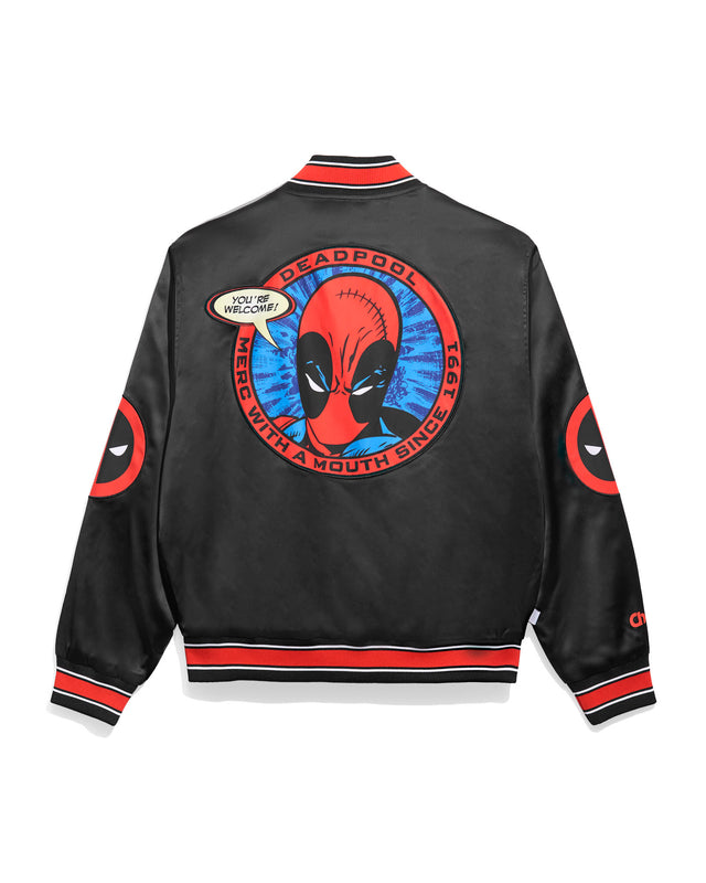 Deadpool Quilted Satin Jacket – Chalk Line Apparel