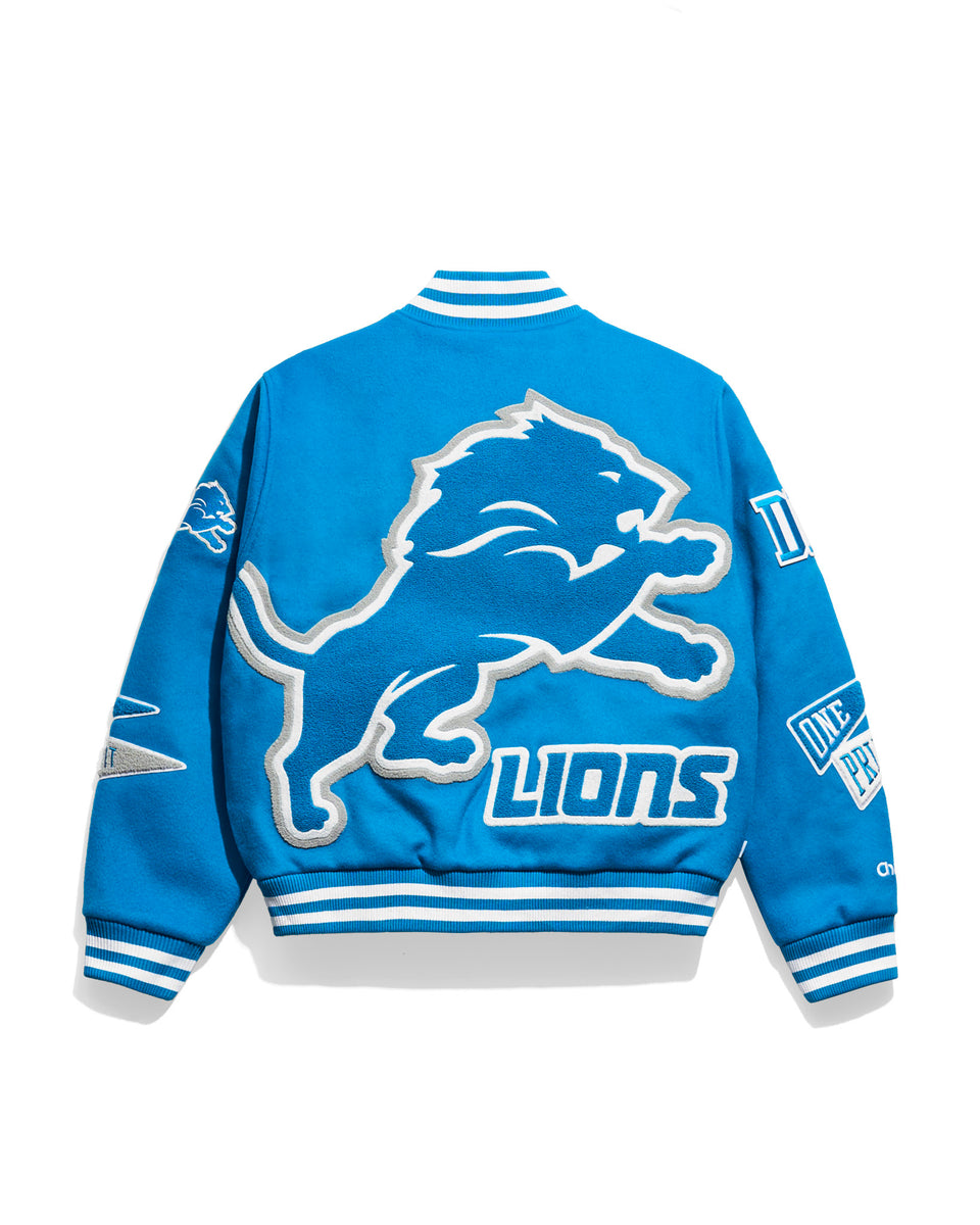 Detroit Lions Pennant Varsity Jacket – Chalk Line Apparel