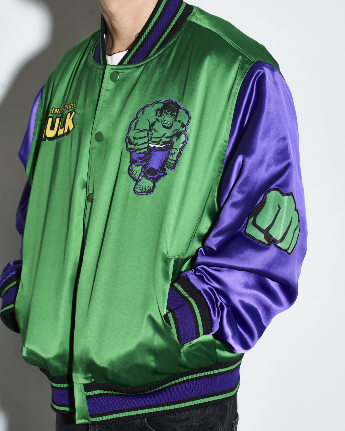 The Incredible Hulk Quilted Satin Jacket – Chalk Line Apparel