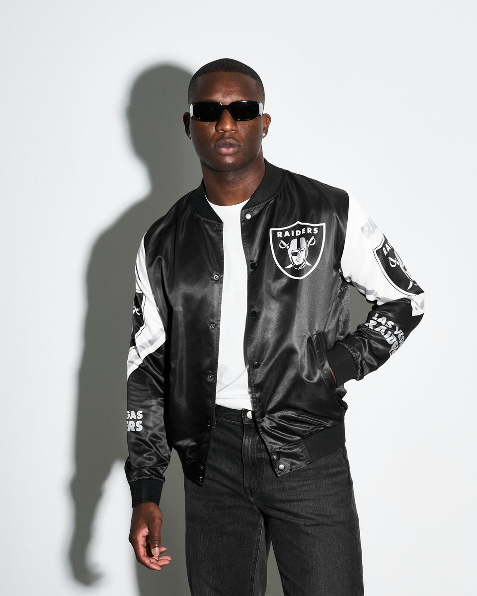 Las Vegas Raiders Logo Fanimation Satin Jacket – Chalk Line Apparel