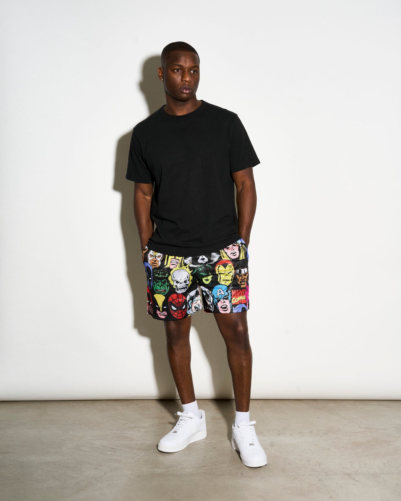 Marvel Comics Heroes Heads Retro Shorts – Chalk Line Apparel