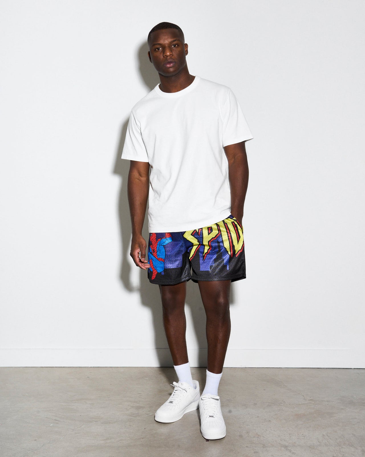 Spider-Man Big Logo Retro Shorts – Chalk Line Apparel