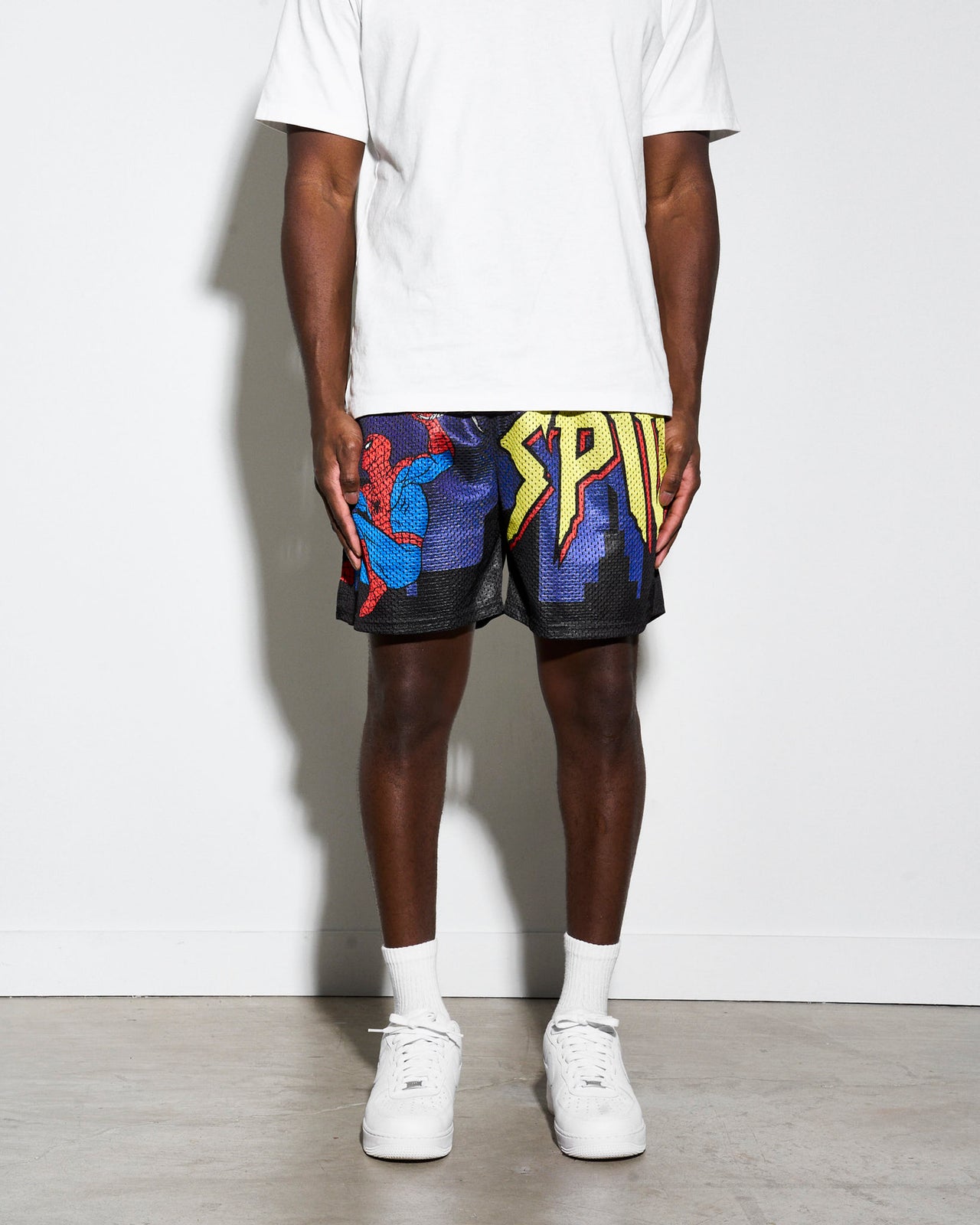 Spider-Man Big Logo Retro Shorts – Chalk Line Apparel