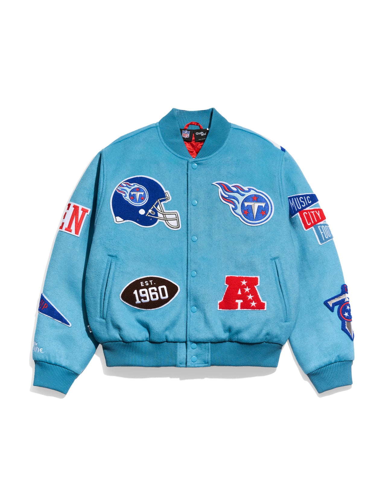 Tennessee Titans Pennant Varsity Jacket – Chalk Line Apparel