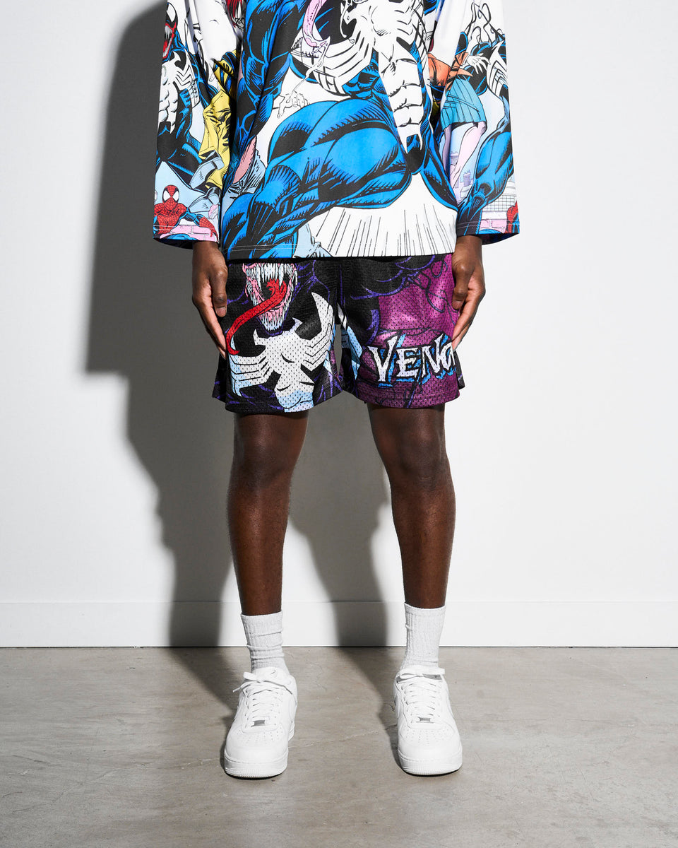 Venom Symbiote Retro Shorts – Chalk Line Apparel