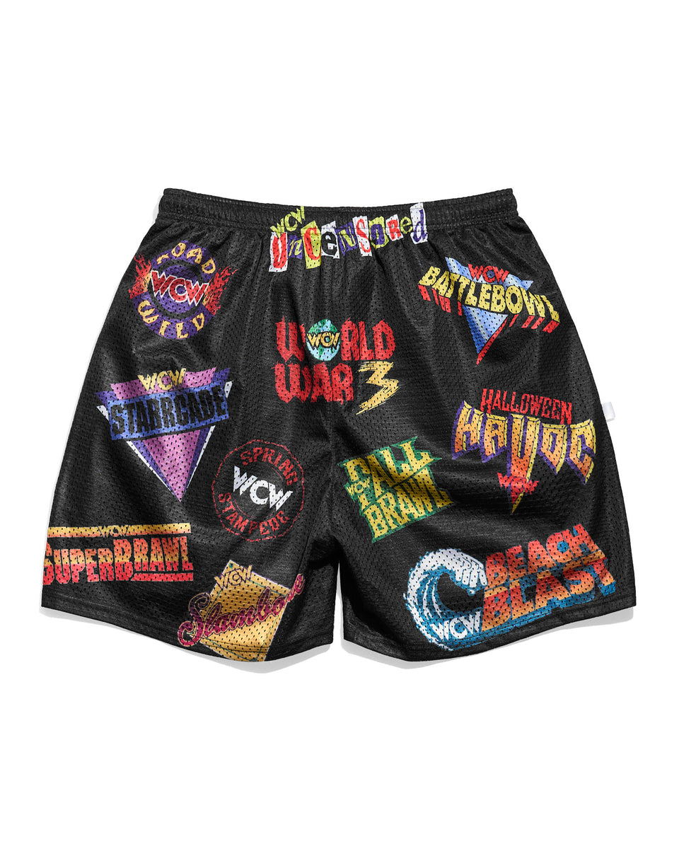WCW 90s PPV Retro Shorts – Chalk Line Apparel