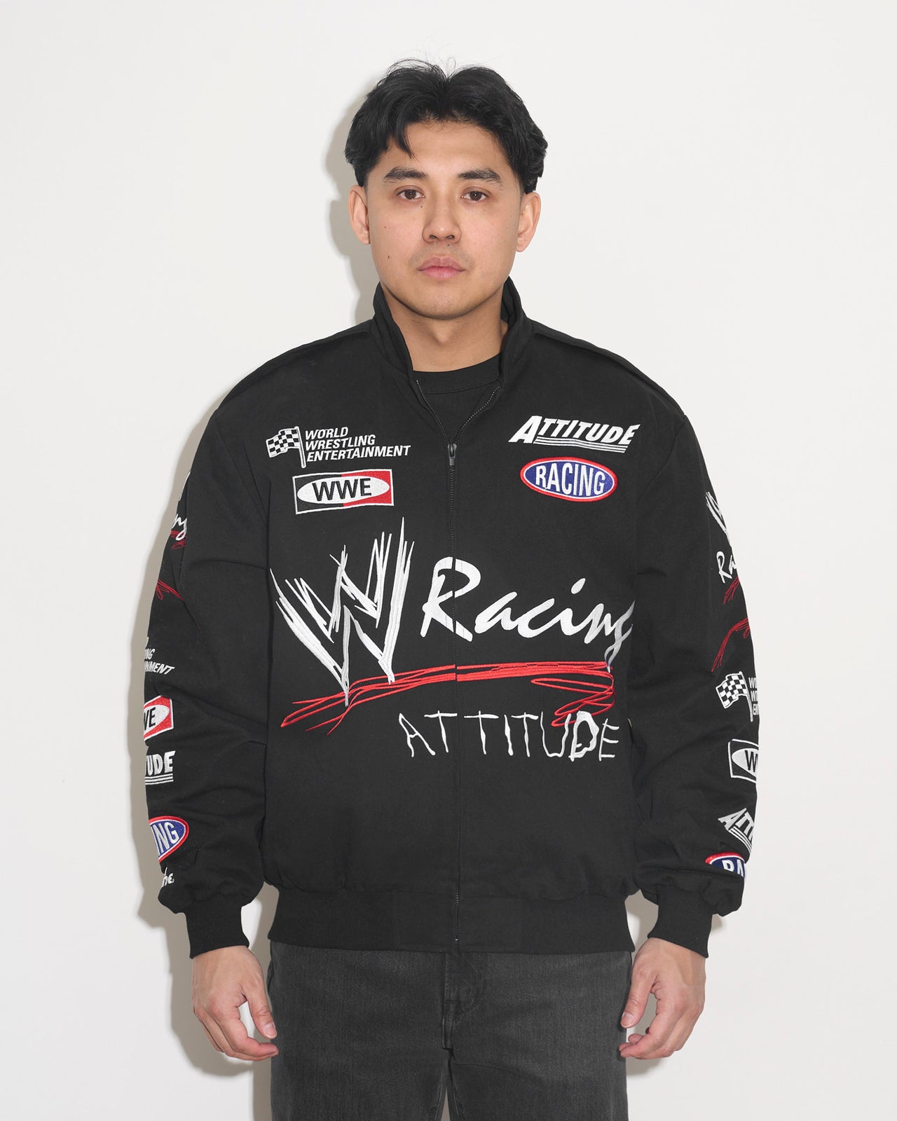 WWE Attitude Lightweight Racing Jacket – Chalk Line Apparel
