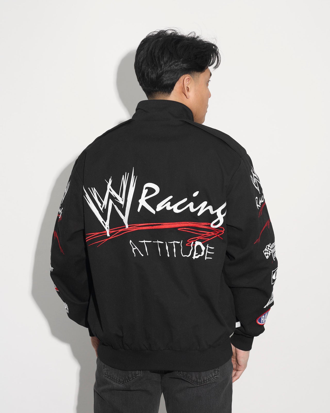 WWE Attitude Lightweight Racing Jacket – Chalk Line Apparel