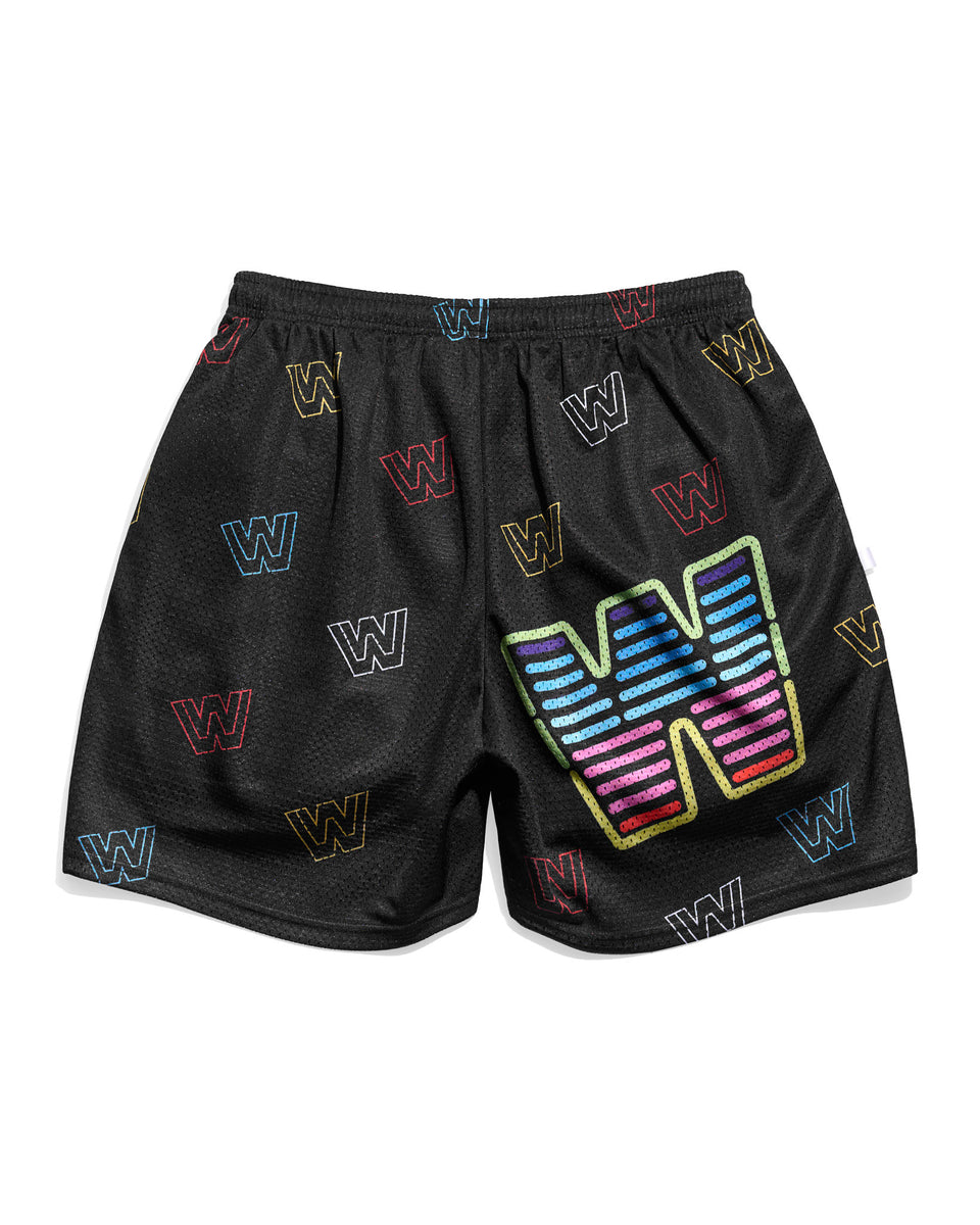 WWE New Gen Block Logos Retro Shorts – Chalk Line Apparel